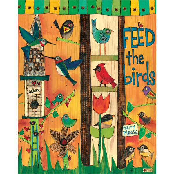 Studio M Feed the Birds 20" Art Pole 4x4 – Secret Garden Shop